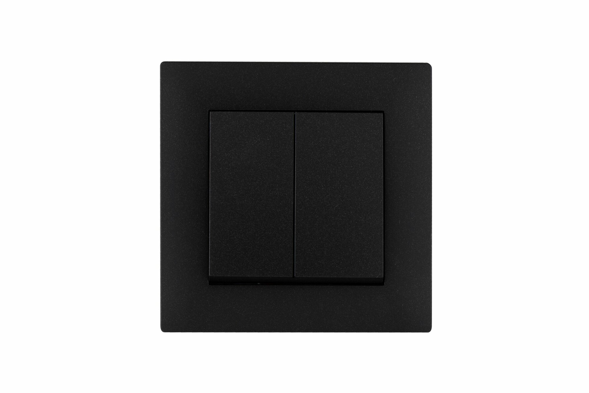 Выключатель MAKEL 2-клавишный СП KAREA RIZZ 10А IP20 черн. 88054003