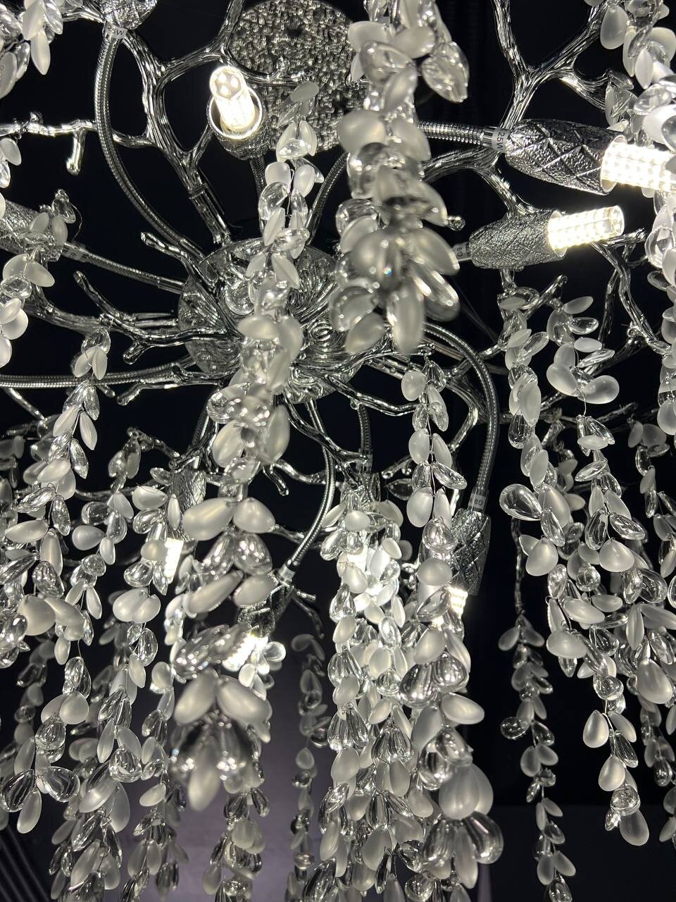 Люстра Bijout Bowl Silver, стиль арт-деко/классика, цоколь G9 — фото 1