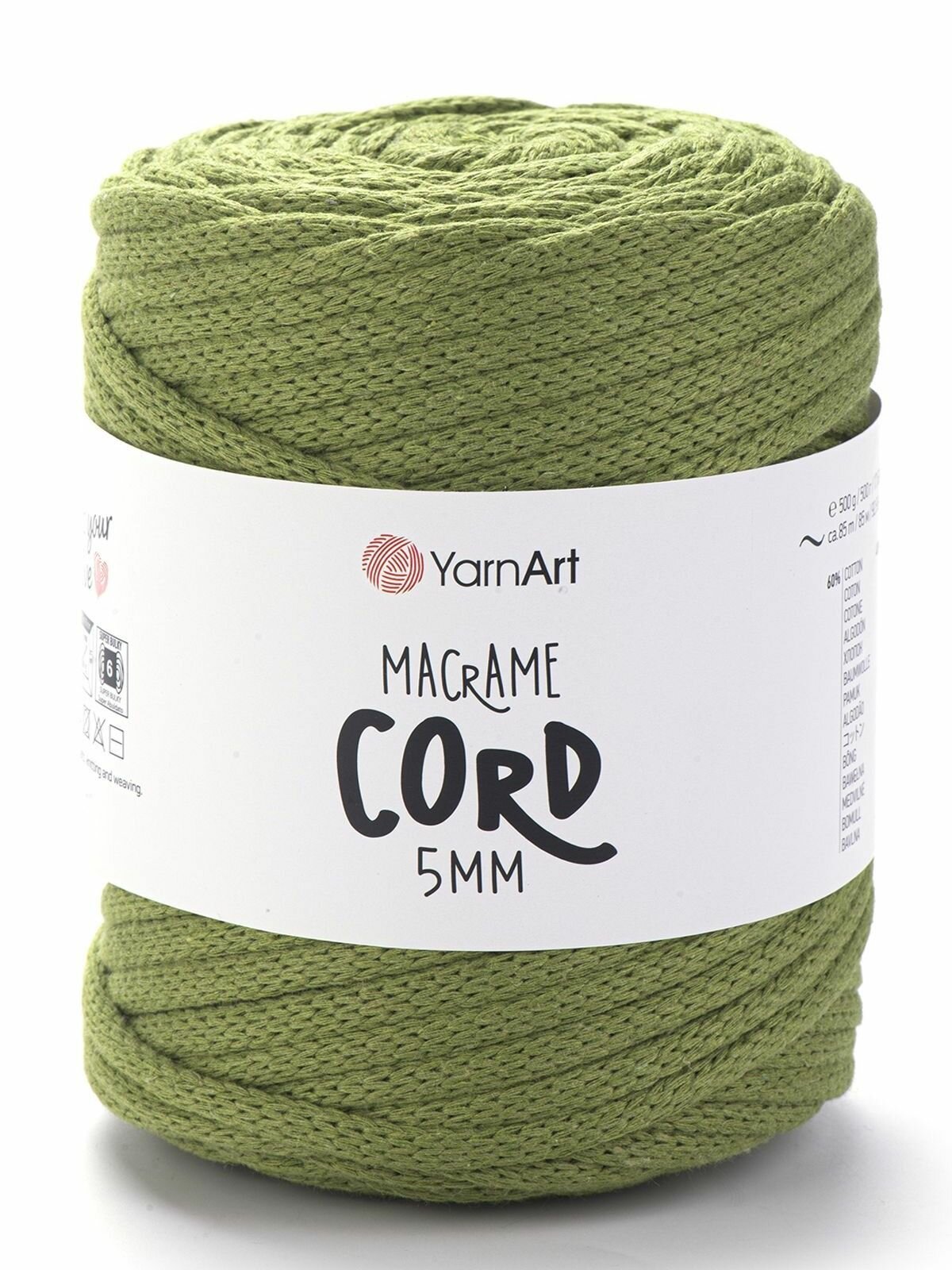 Ярнарт Пряжа Макраме корд 5мм (Macrame Cord 5mm)