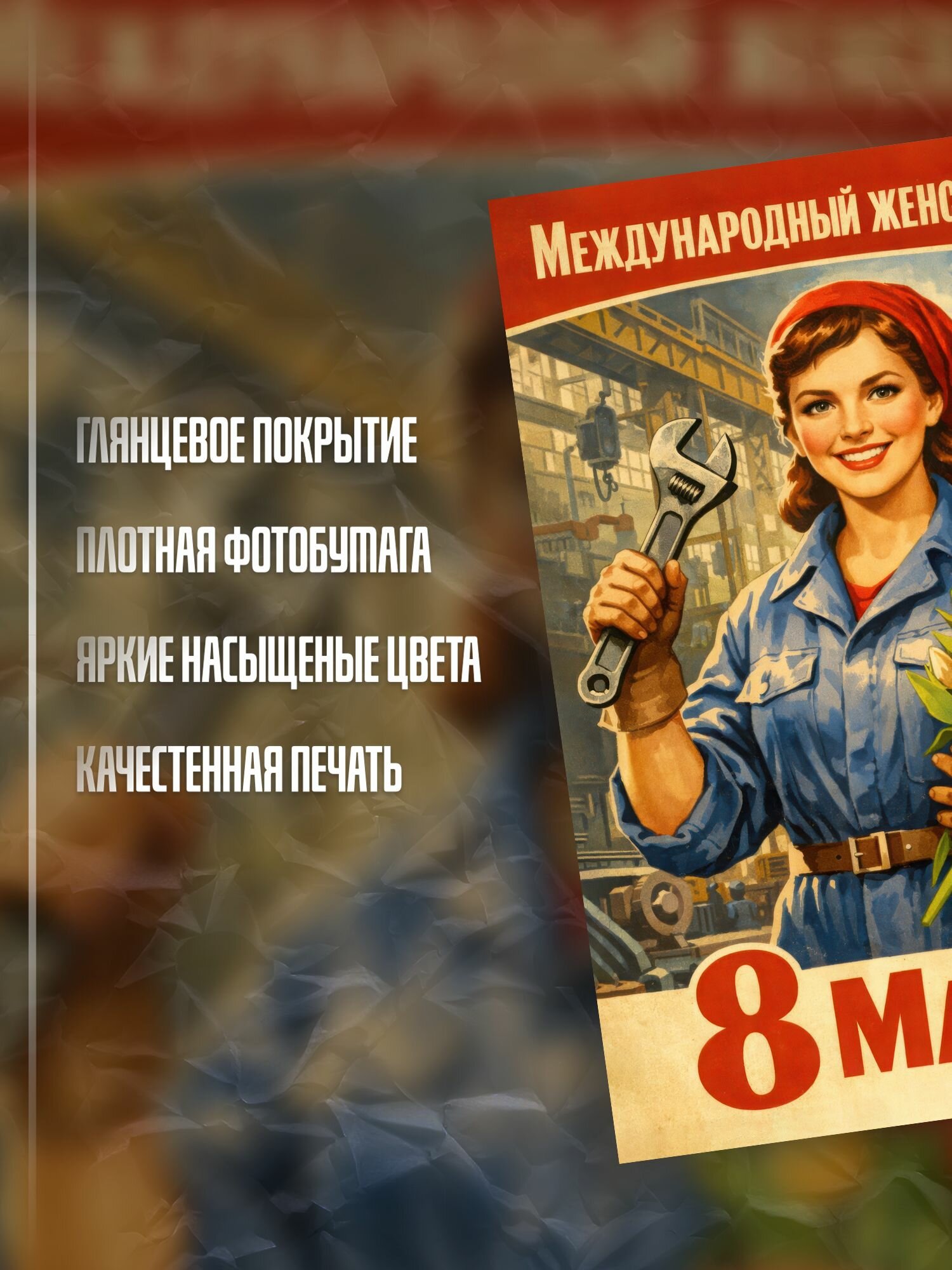 Плакат 8 марта — фото 1