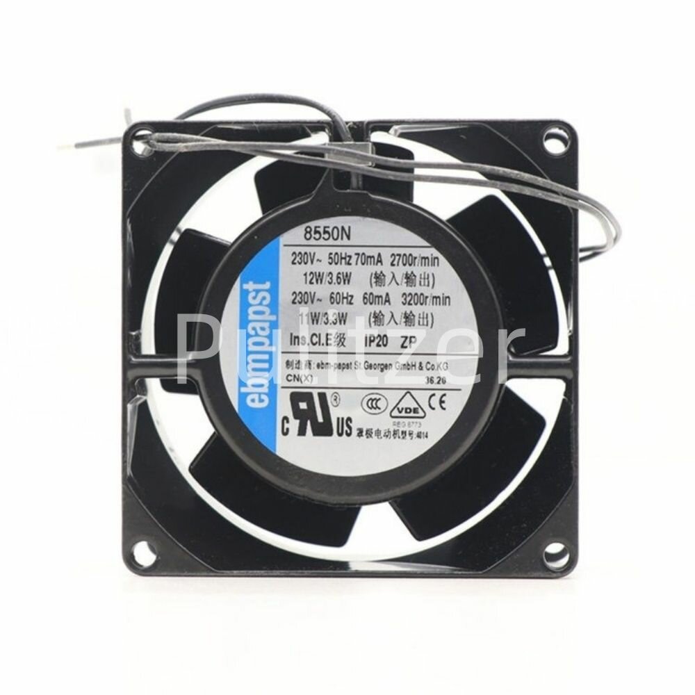 Ebmpapst 8550N 230 В 80*38 мм высокотемпературный осевой вентилятор охлаждения, устойчивый к высоким температурам