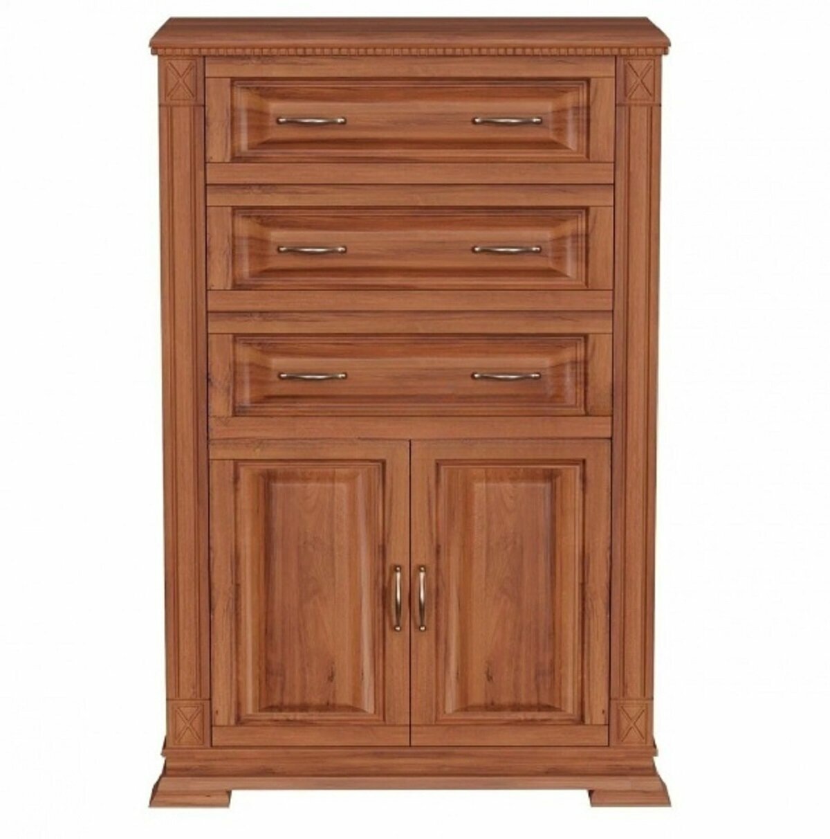 Комод для хранения вещей из массива сосны Верди PREMIUM PREMIUM 208, 80x40x120 дуб 2