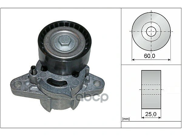 534 0271 10_Натяжитель ремня Dacia Logan, Sandero, Nissan Kubistar, Renault Clio II, Espace III, Kangoo, Laguna II, III, Logan, Megane.
