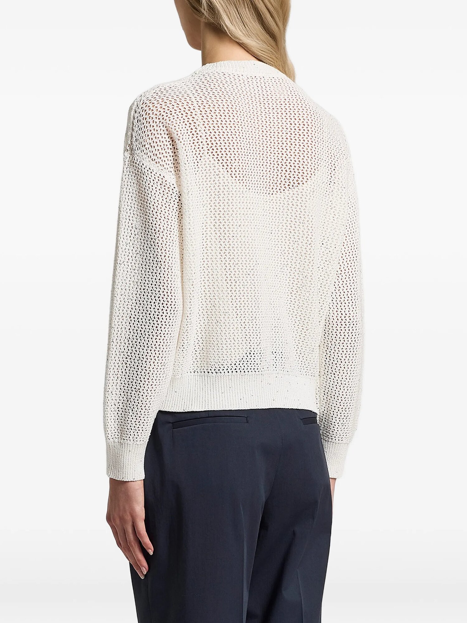 Свитер PESERICO Sequinned cable-knit sweater, размер 46, , разноцветный — фото 1
