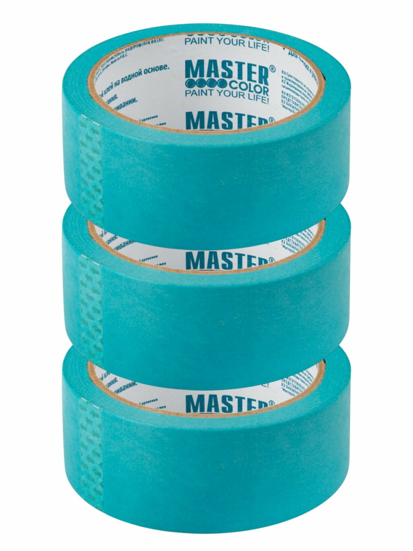Лента малярная деликатная голубая Master Color 30-6133 (36мм*25м) упак. 3 шт.