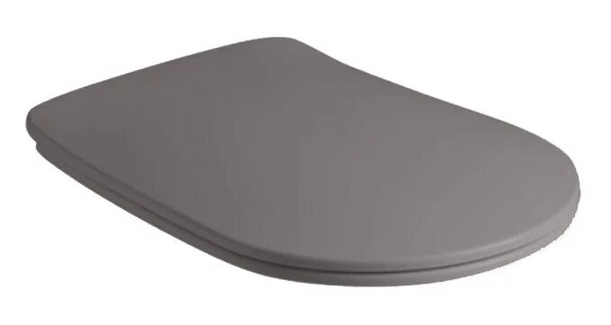 Крышка-сиденье для унитаза Kerasan Nolita 539189 Slim микролифт, серый матовый
