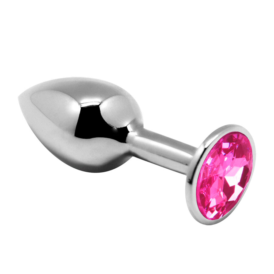 Анальная втулка Alive Mini Metal Butt, CNEX, розовый кристалл