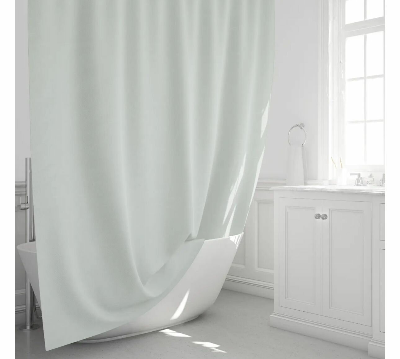 Штора для ванной Fixsen Mint 180x200 см цвет зеленый