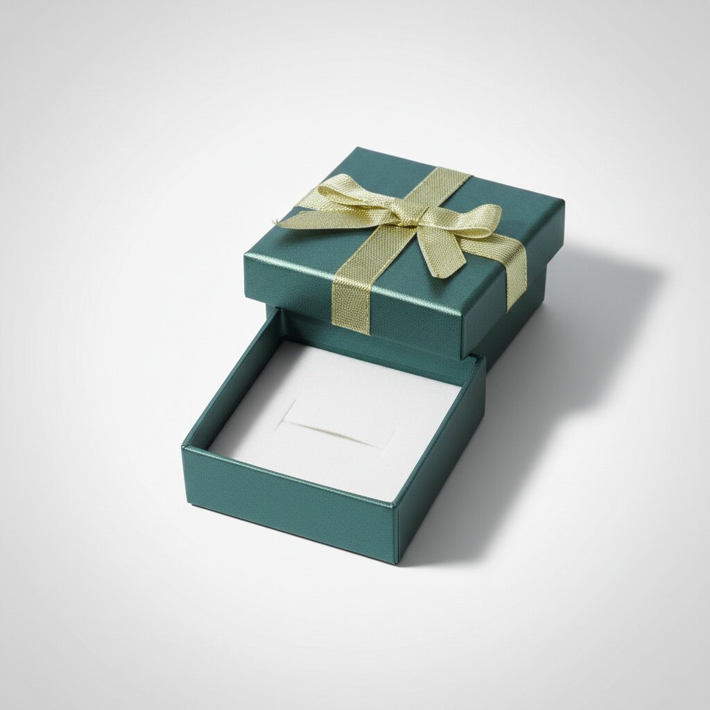 Футляр с бантиком для украшений, картонный, под кольцо, серьги, подвеску, гарнитур