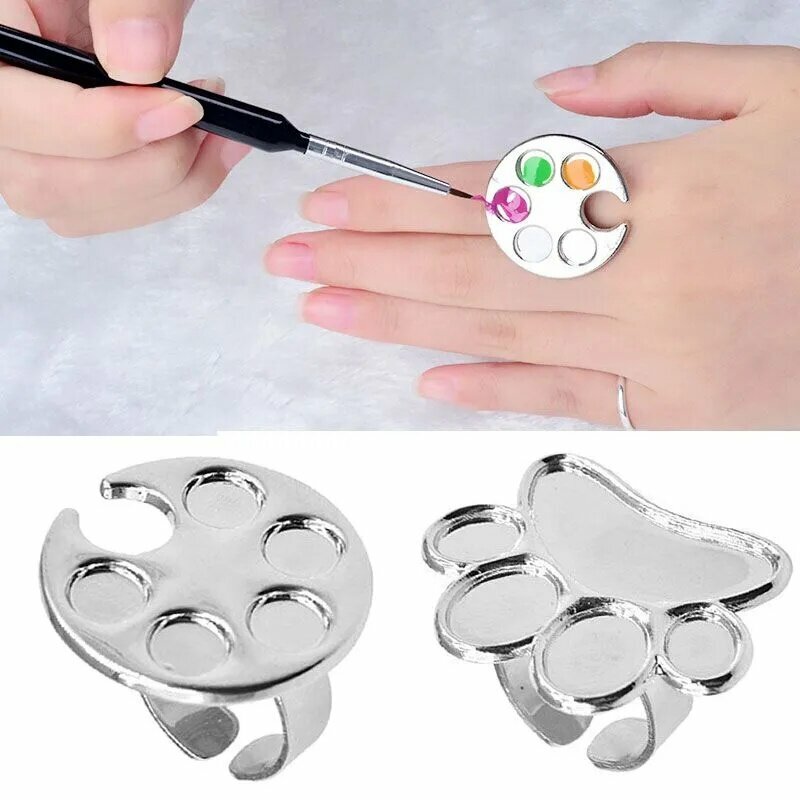 Палитра для ногтей с кольцом