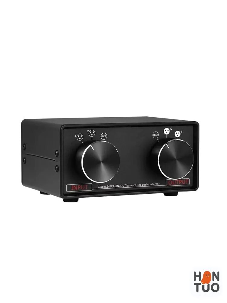 Пассивный стерео аудио распределитель + конвертер XLR на RCA для аудио систем