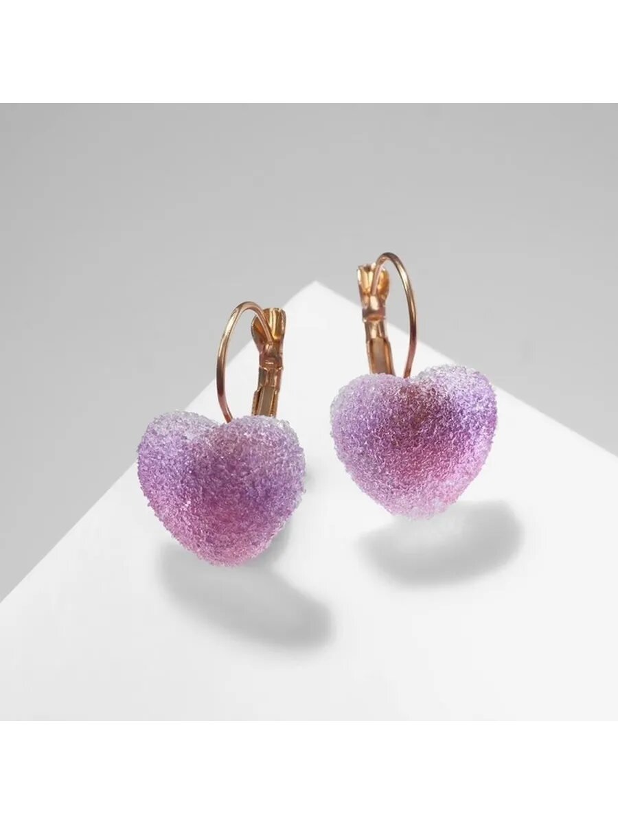 Яркие мармеладные серьги в сахаре микс