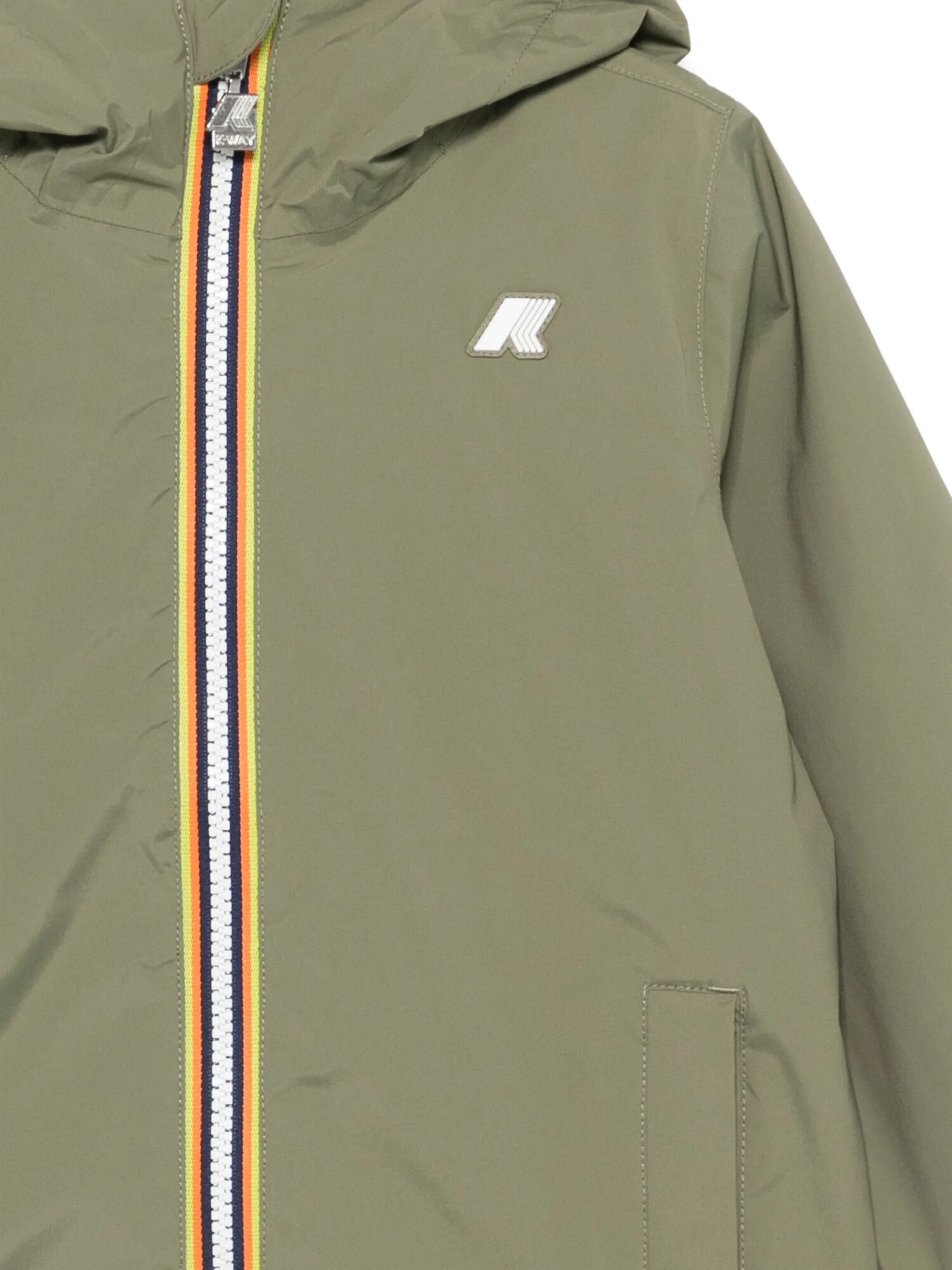 Куртка K-WAY Hooded zip jacket, размер 8 лет, 8947 зеленый — фото 1