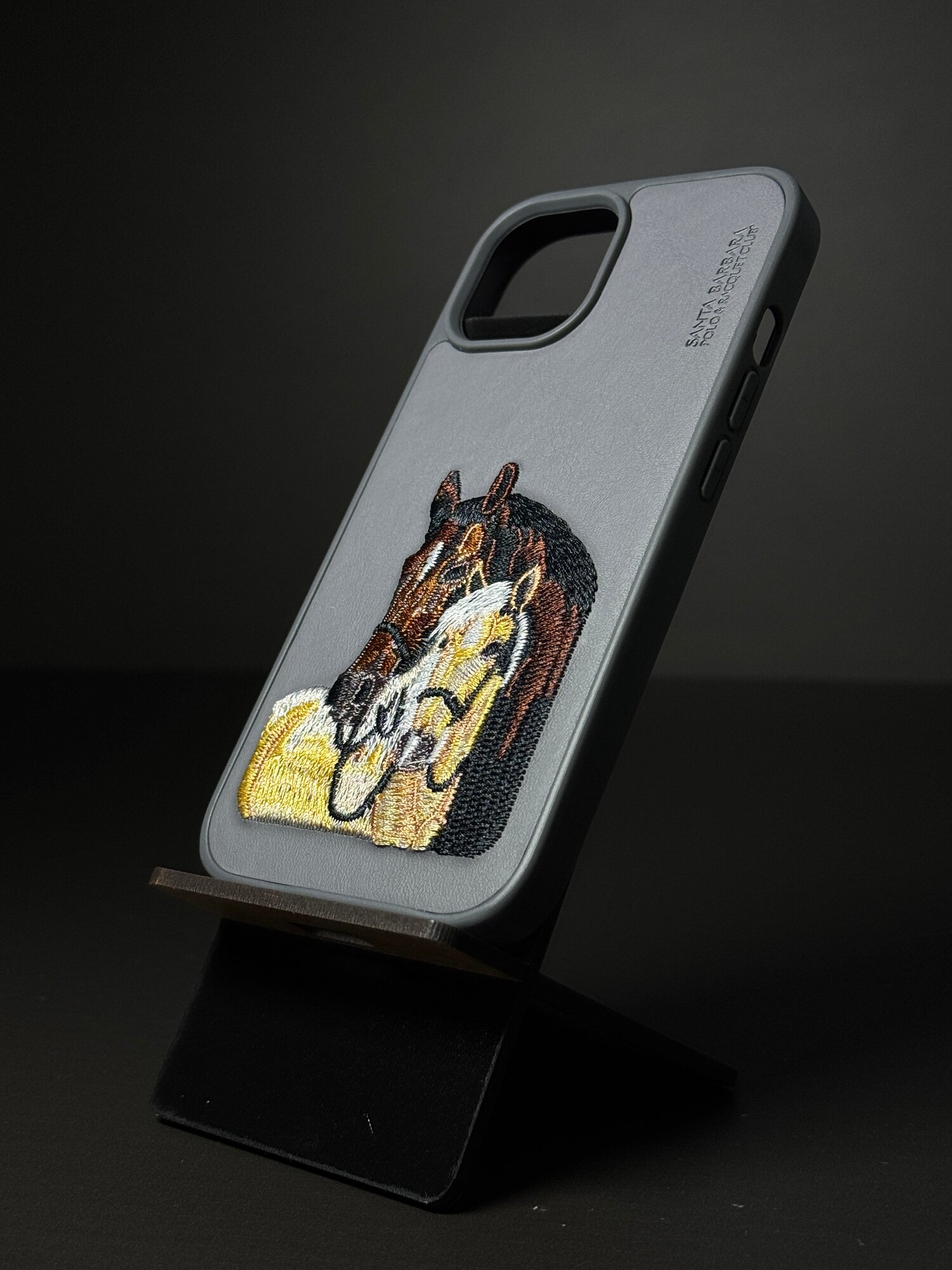 Чехол-накладка Santa Barbara Polo Case для iPhone 15 Magsafe, Серый