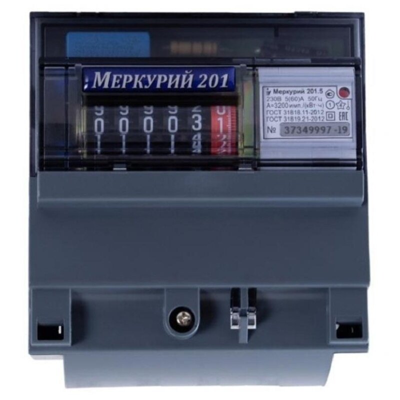 Счетчик Инкотекс Меркурий, 201.5 1ф 5-60 А 1 тариф (32419)