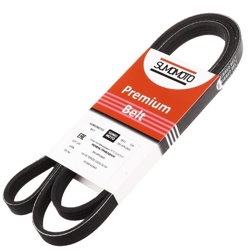 Ремень ручейковый приводной SUMOMOTO SM-4PK1640; для двигателя K3-VE; Daihatsu Terios J102G 00-04