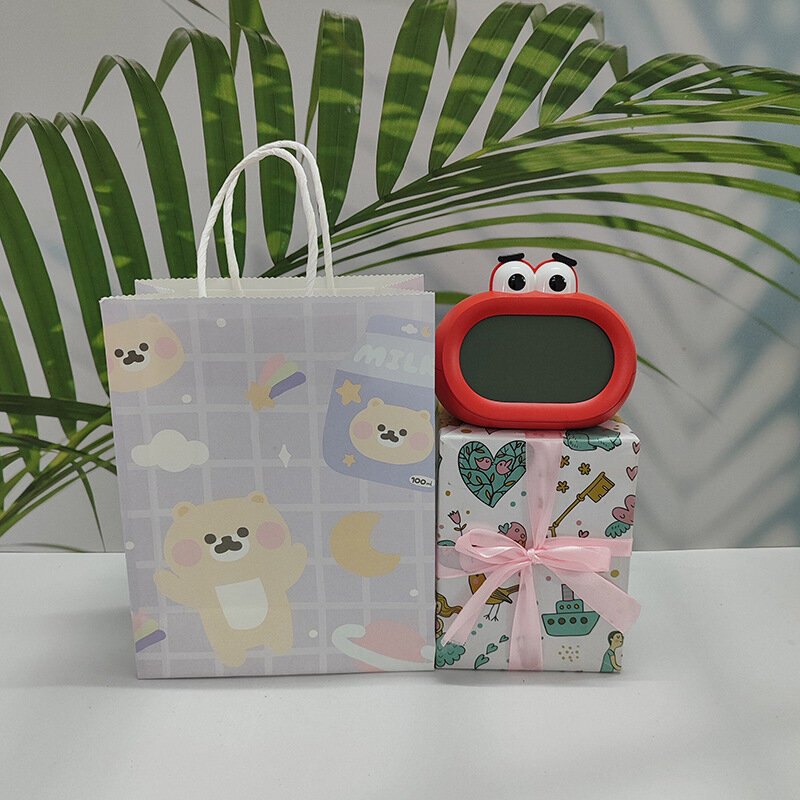 Будильник Big Mouth с USB-зарядкой, миниатюрные светящиеся электронные часы для прикроватной тумбочки, для студентов и детей, креативные бесшумные цифровые LED-часы для стола.