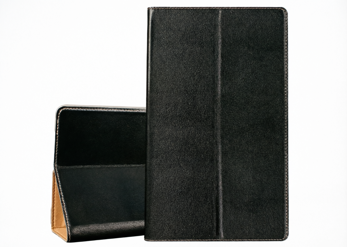 Чехол-книжка MyPads, для Huawei MediaPad M5, функция подставки, импортная кожа, черный