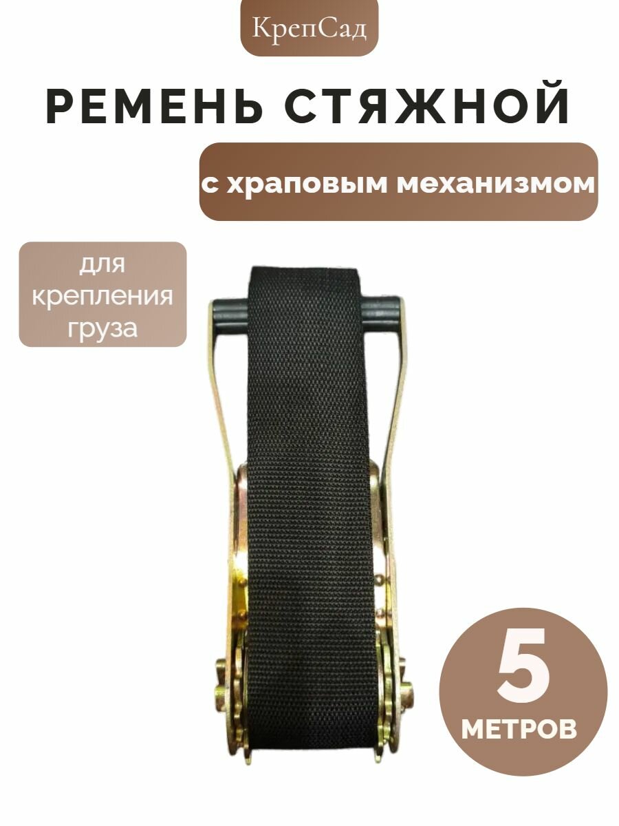 Ремень стяжной, кольцевой с храповым механизмом / 3т, 5м - 50мм