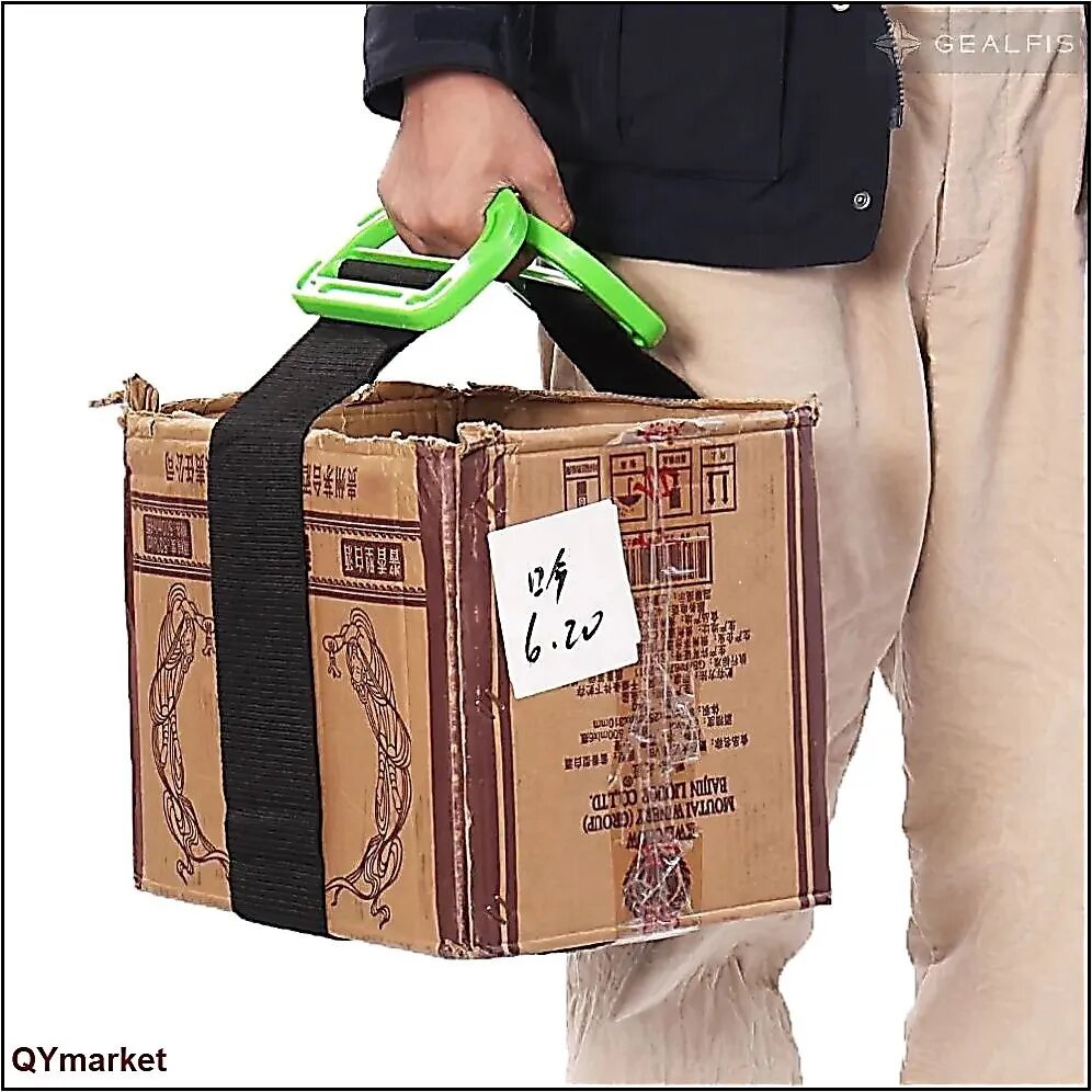 Ремень для багажа для переездов и работы с тяжестями, такелажный ремешок, черный