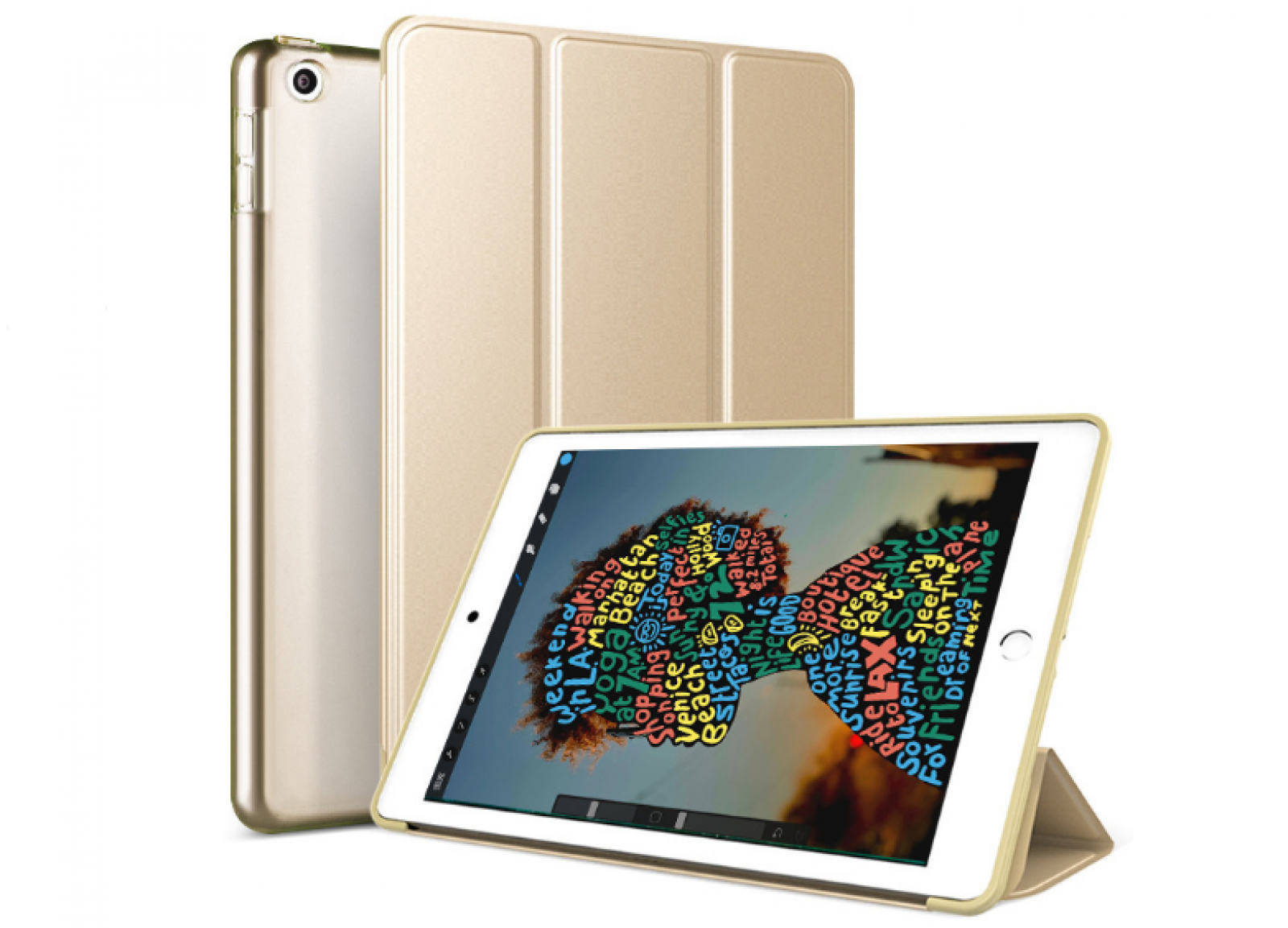 Чехол-обложка MyPads для Apple iPad 7, 8, 9 10.2 дюйма с точными вырезами и тонким дизайном