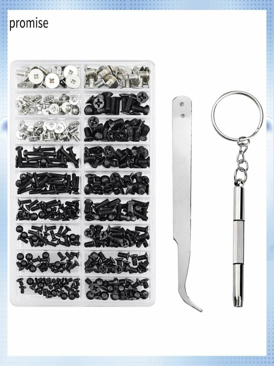 355 шт Винты совместим с ПК Ассорти Набор M2 M3 M2.5 Компьютерные винты HDD M.2 SSD универсального портативного Ремонт компьютеров