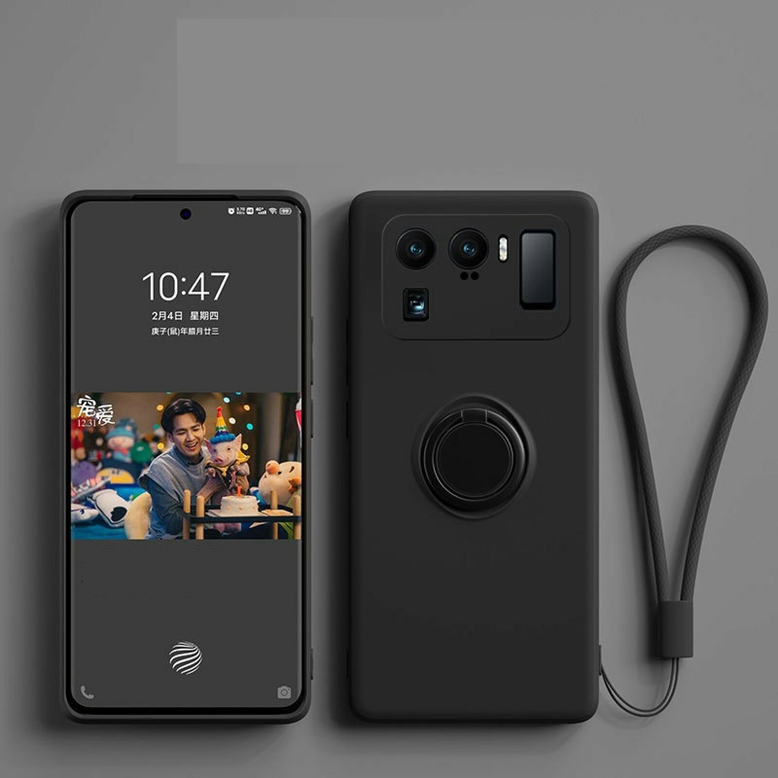 Ультра-тонкий силиконовый чехол-бампер MyPads для Xiaomi Mi 11 Ultra черный