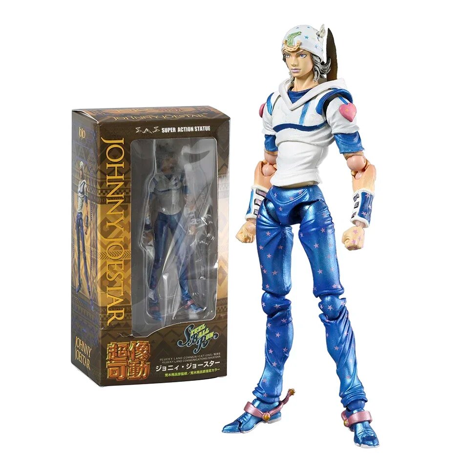 Фигурка Johnny Joestar Steel Ball Run, ПВХ, white box