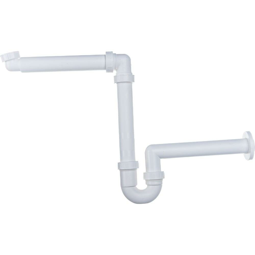 Cифон для умывальника Alcadrain A434 экономящий пространство с накидной гайкой, 5/4 00034357