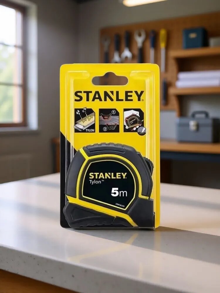 Рулетка Stanley 5м*19мм (нейлоновая)