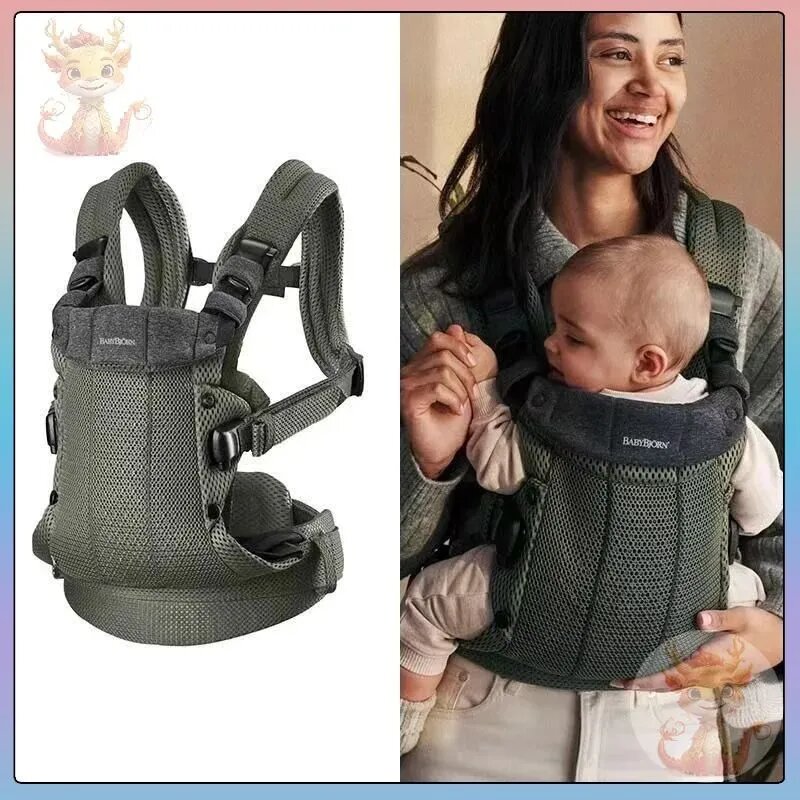 Шведская детская переноска серии Harmony - многофункциональный артефакт для удержания ребенка, освобождающий руки