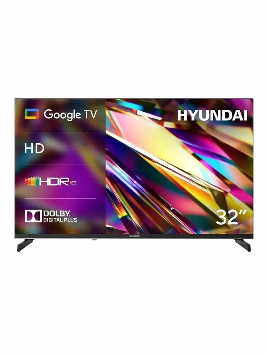 Телевизор Haier Frameless Smart TV S2, диагональ 31,89", разрешение 1920х1080, HDR, черный