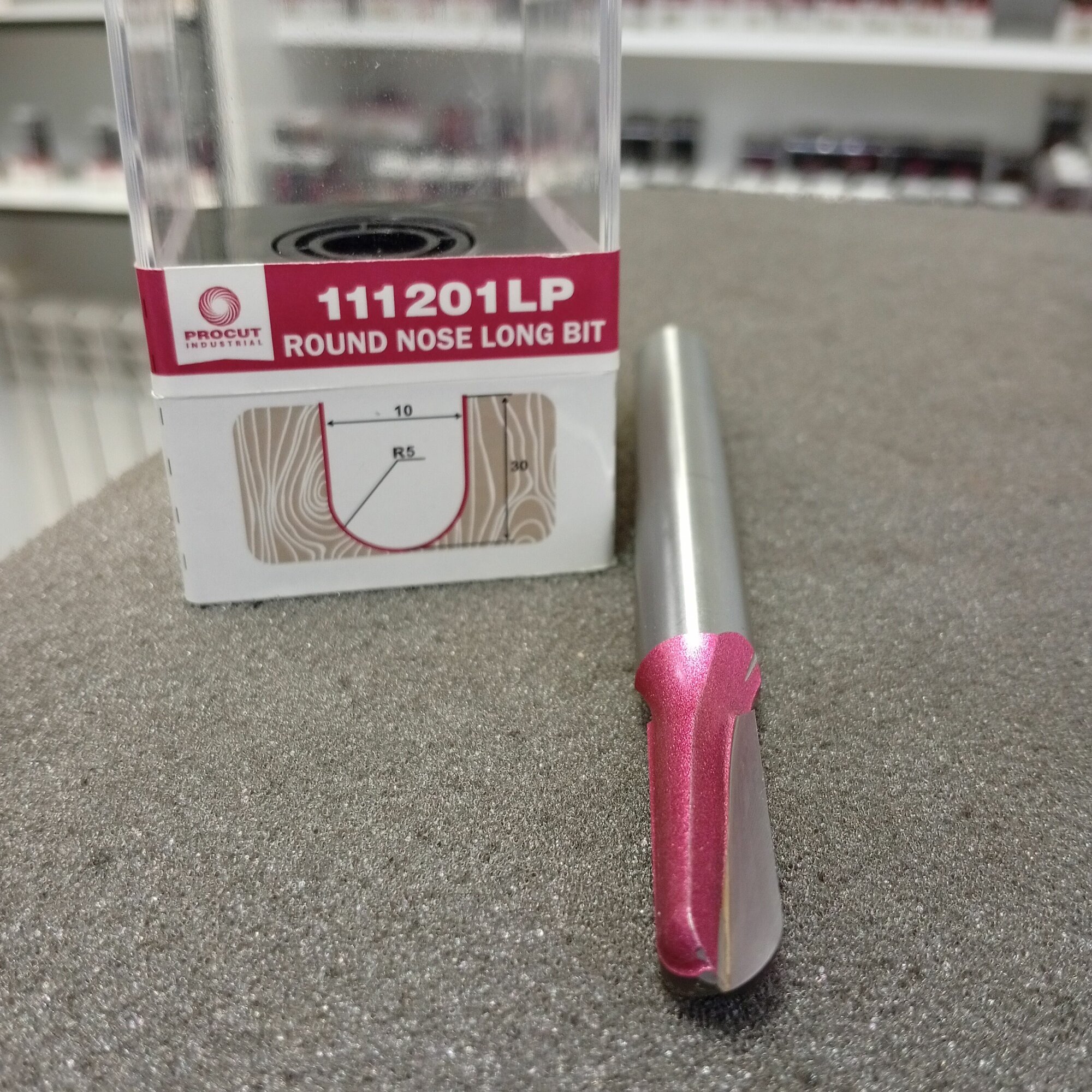 Фреза галтельная 10 мм удлиненная ( проф. серия) Z 2 R 5 D 10x30x120 S 12 PROCUT