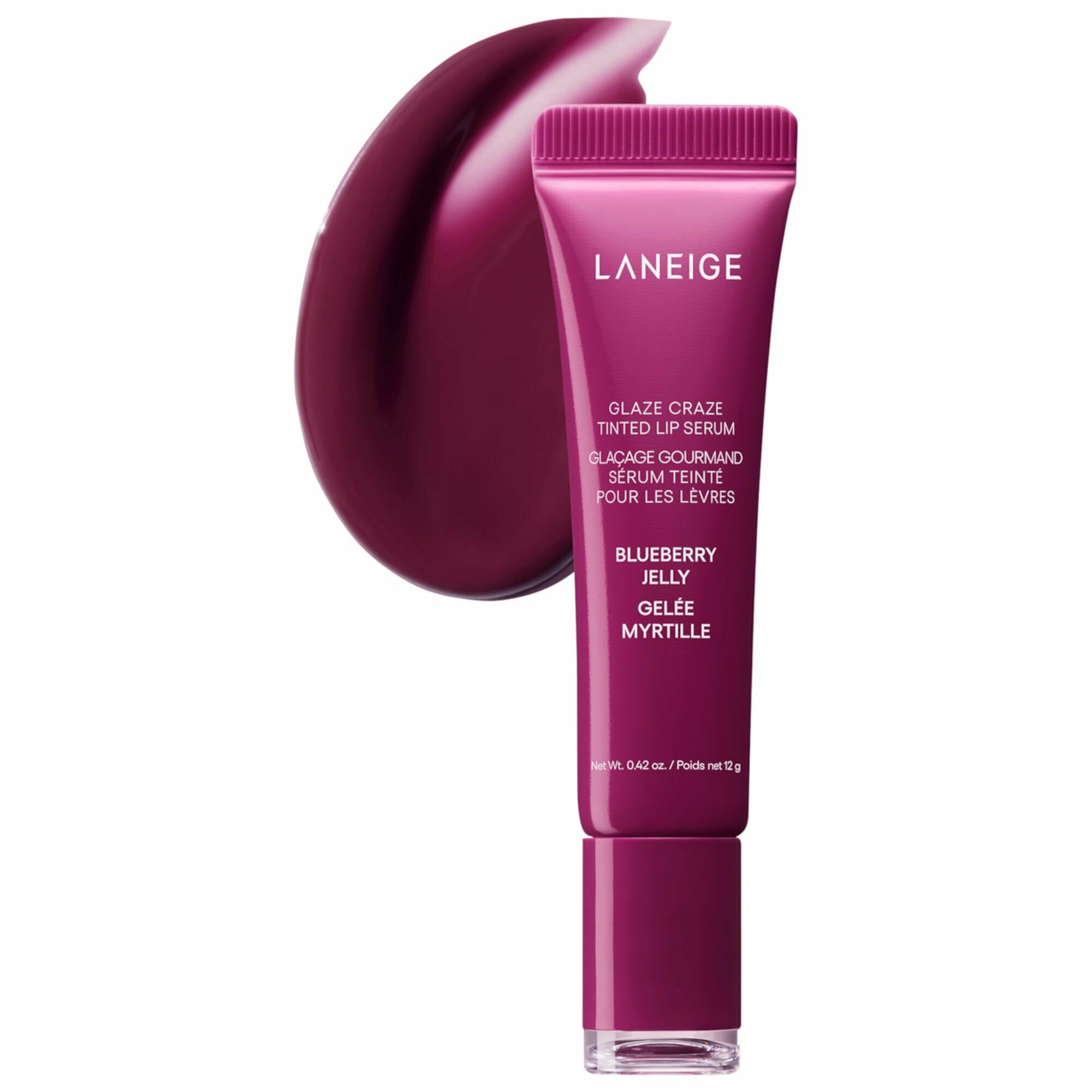 LANEIGE Тинт сыворотка для губ Glaze Craze Tinted Lip Serum - Blueberry Jelly 12 гр