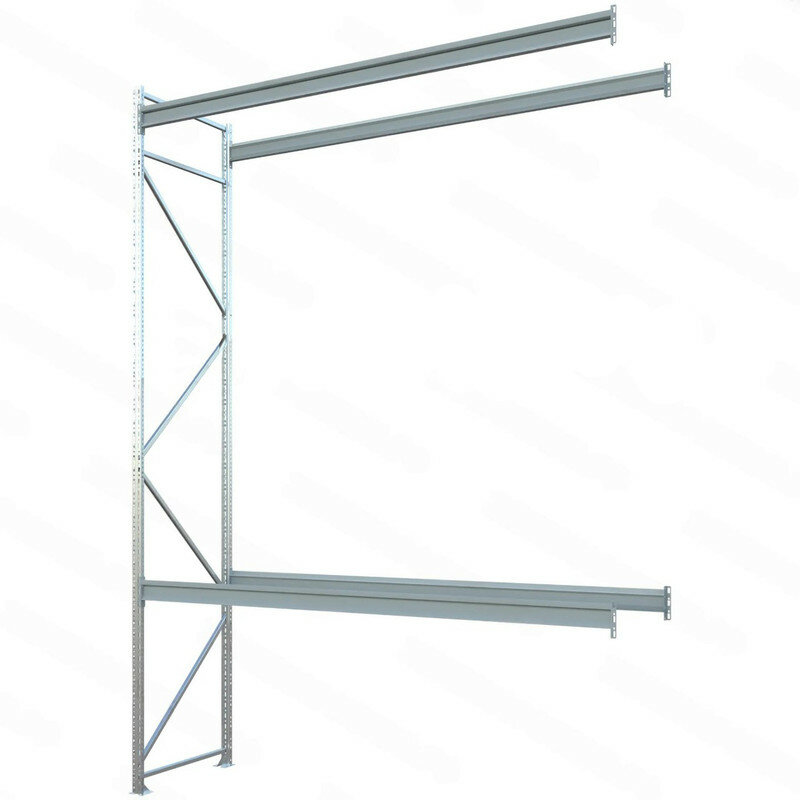 Дополнительная секция для стеллажа Практик MS Pro без настила 300x90x50x2 полки