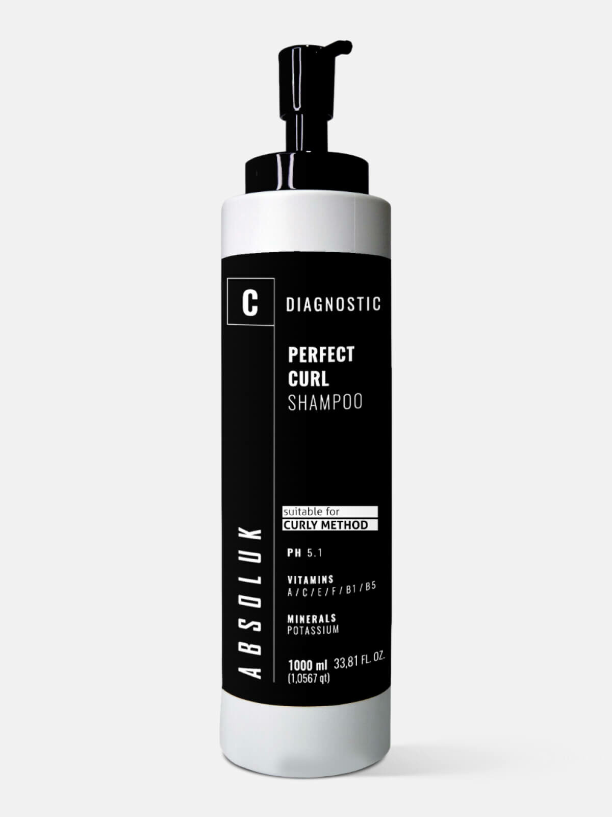 Шампунь для кудрявых волос Absoluk Diagnostic Perfect Curl Shampoo, 1000 мл