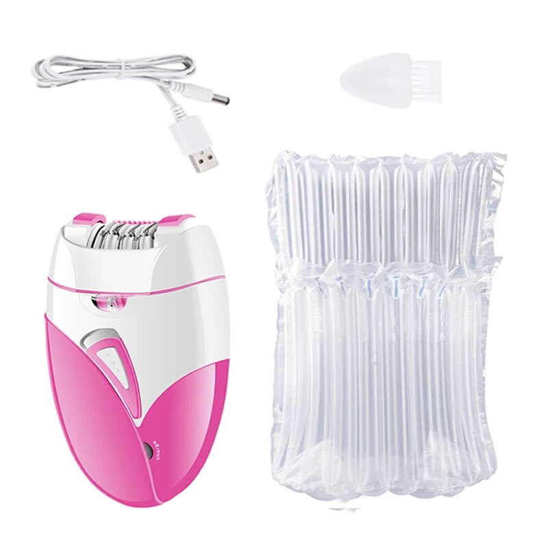 Эпилятор Kemei для тела и лица, розовый, в bubble bag