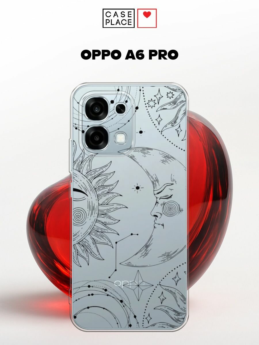 Чехол на Oppo A6 Pro / Оппо A6 Про с принтом Астральные лики