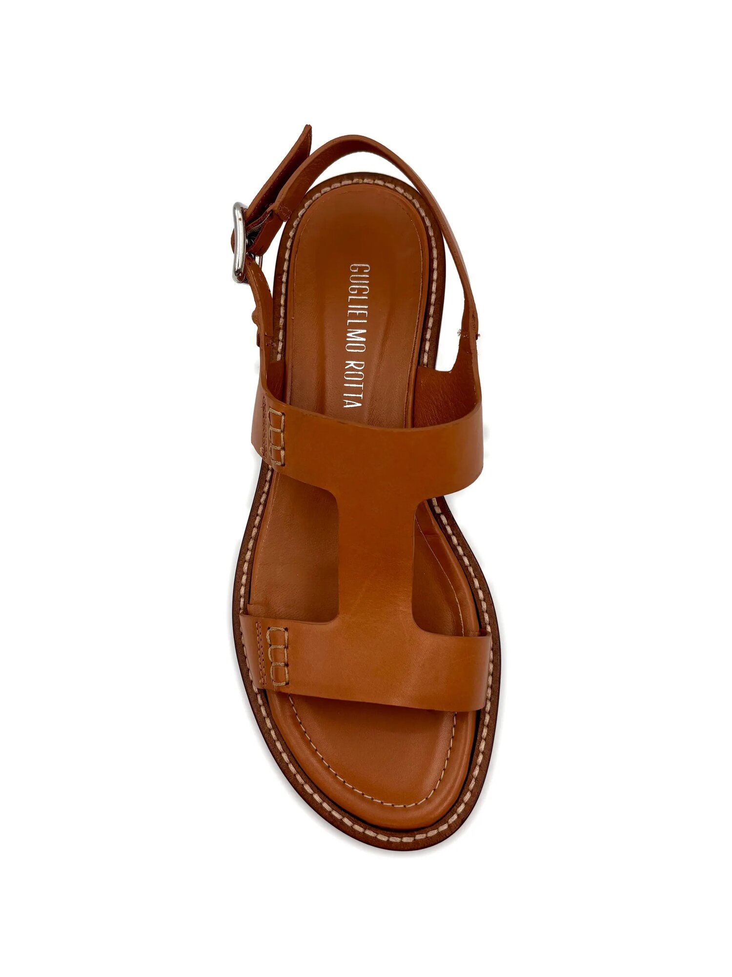 Босоножки Guglielmo Rotta Leather sandals, размер 38, brown — фото 1