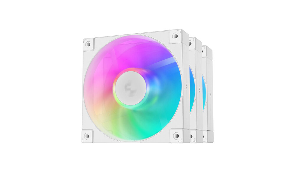 Комплект вентиляторов для корпуса Deepcool FD12 ARGB WH-3 IN 1 ARGB White BOX