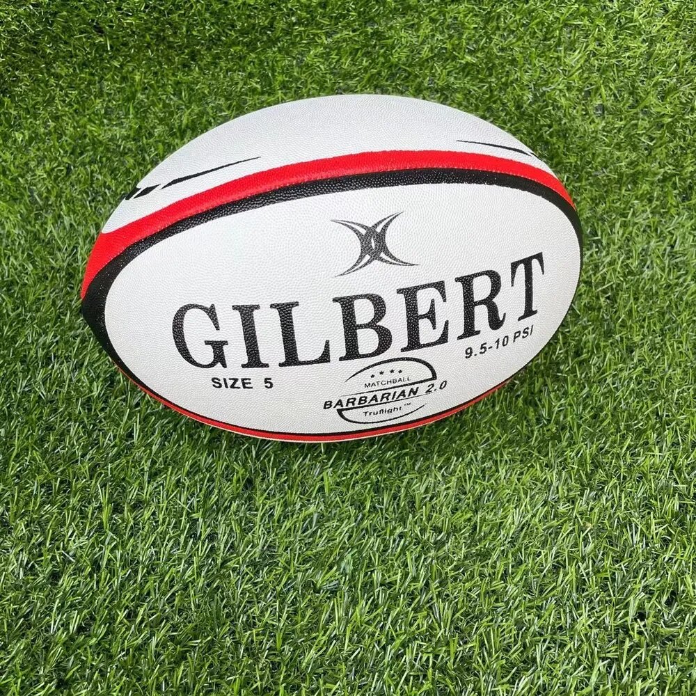 Мяч для регби Gilbert Barbarian 2.0 Size 5 красный, тренировочный мяч для регби