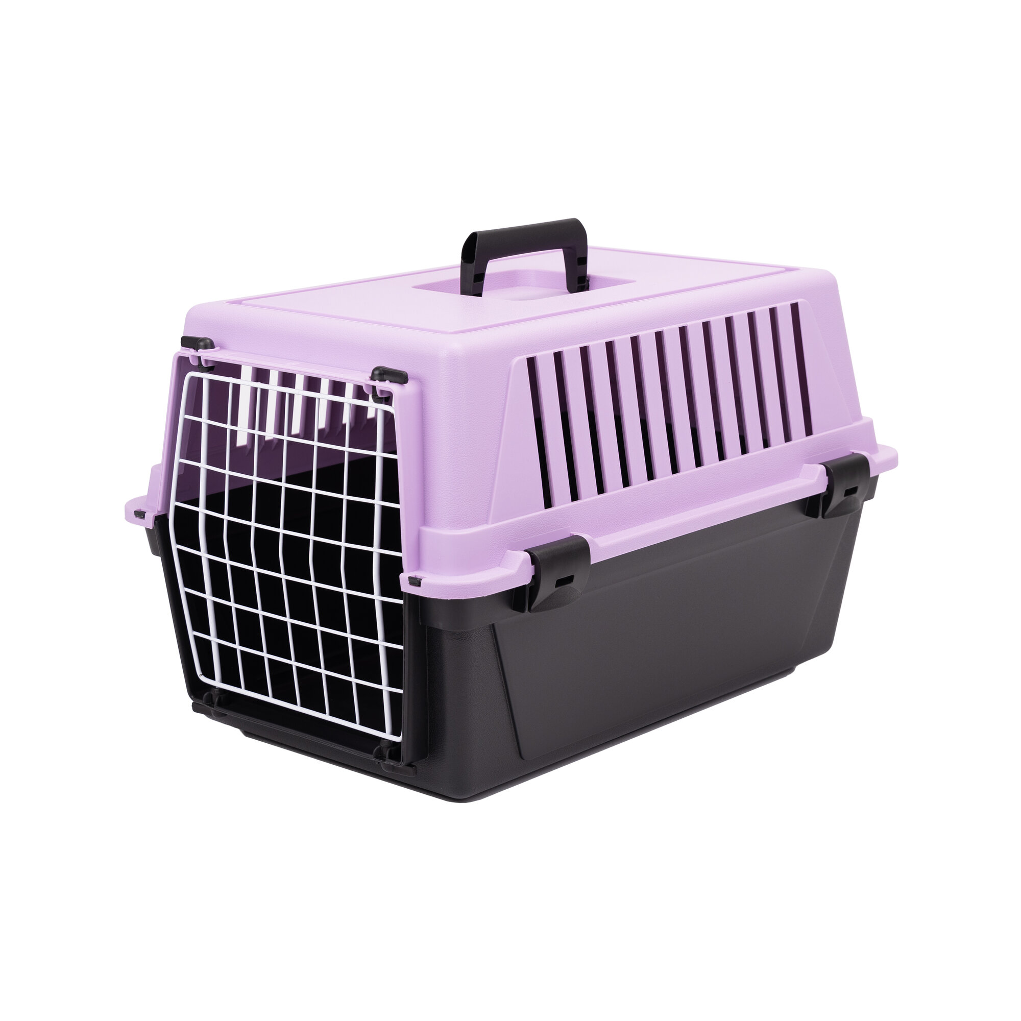 Переноска для кошек и собак Ferplast ATLAS 10 EL базовая пластиковая, до 5 кг, фуксия, 48 x 32,5 x h 29 см