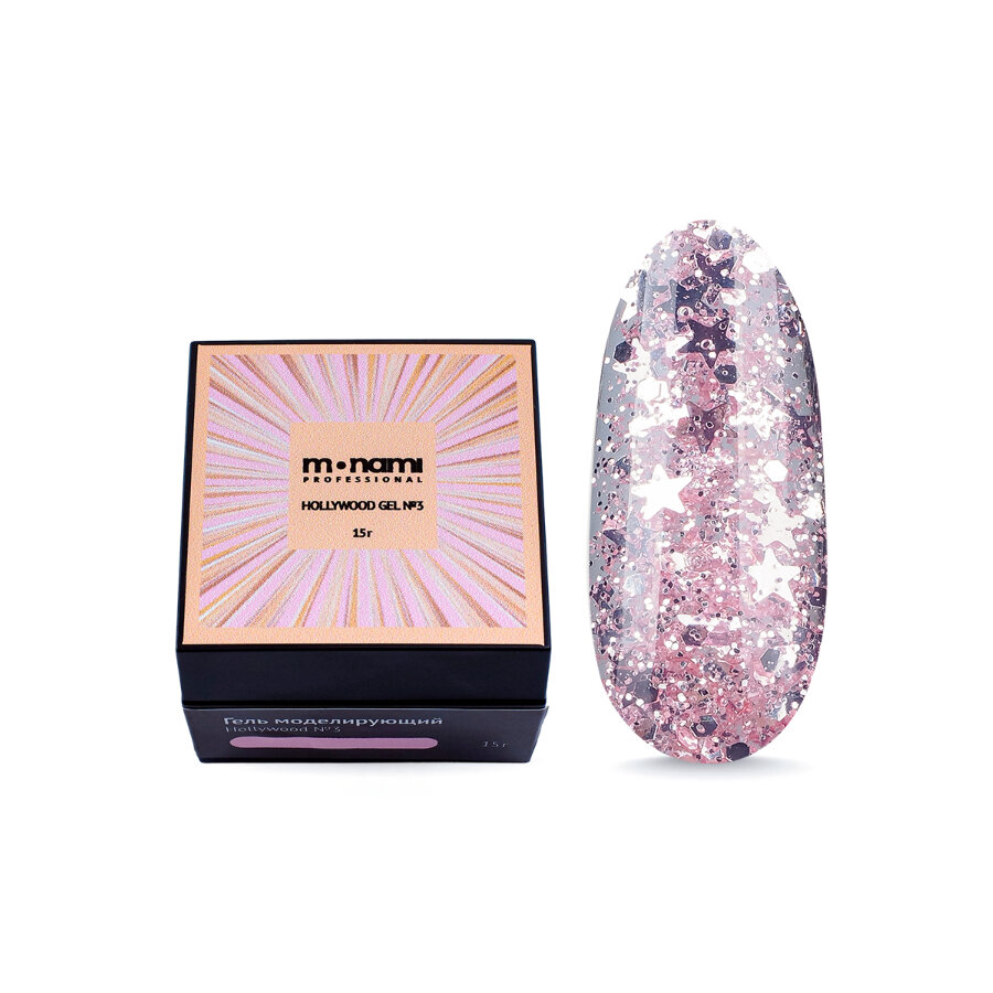 Гель Monami "Hollywood" №3, моделирующий, без HEMA, TPO, 15 гр