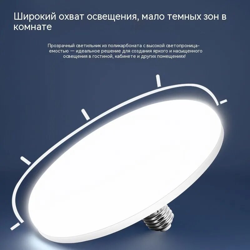 Светодиодная Люстра 80 Вт Белый свет E27 для гостиной — фото 1