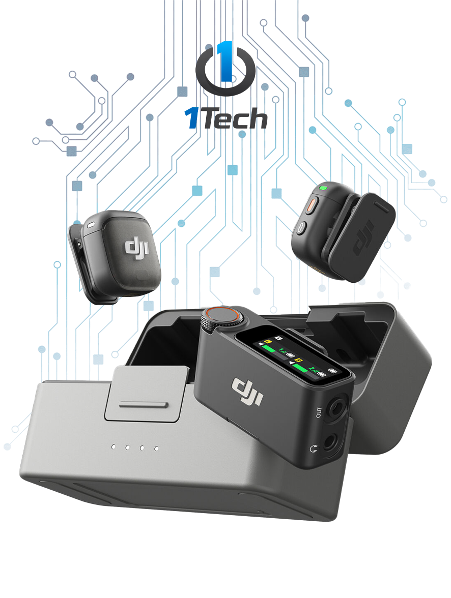 Беспроводной петличный микрофон DJI Mic 3 (2 TX + 1 RX+Charging Case), черный