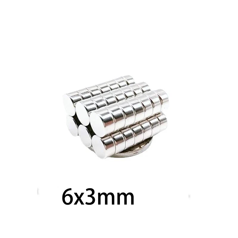Магниты дисковые 6x3 мм, 20 шт.