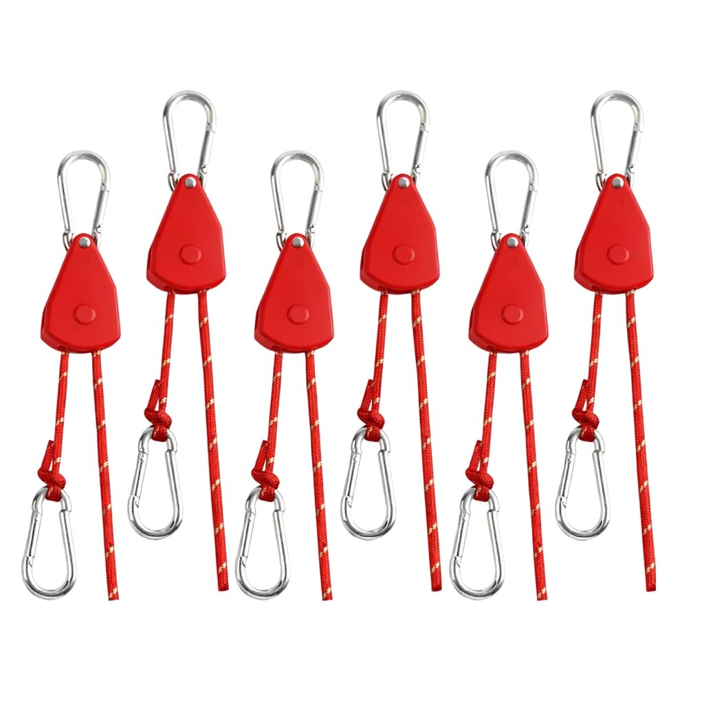 6шт. Приспособления Для Натяжения Тросов Палатки, Противоскользящие Для Обеспечения Видимости В Ночное Время, Веревочные Зажимы Для Легкой Регулировки Троса Укрытия