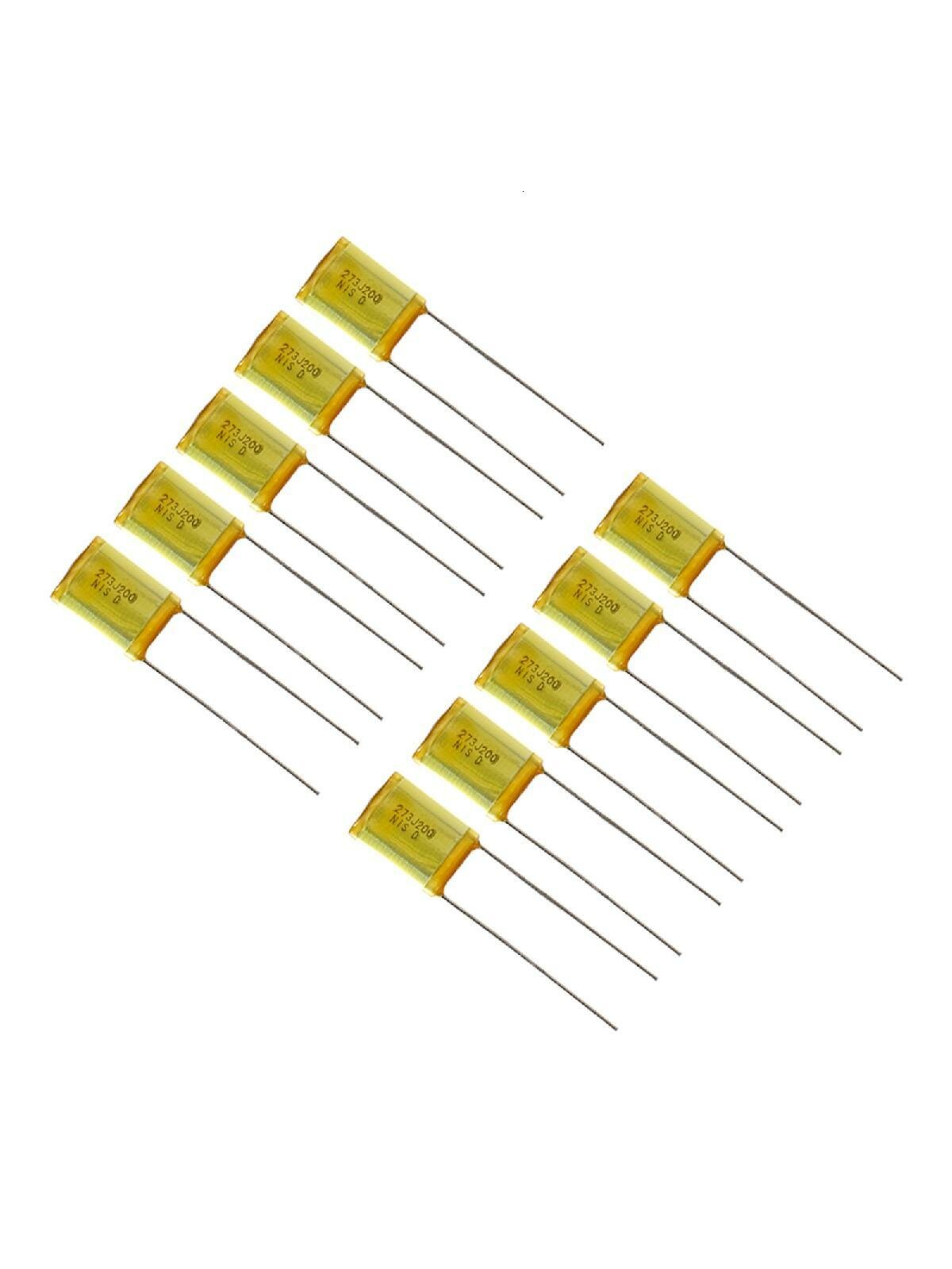 10шт Конденсаторов 200V 273J для Улучшения Качества Звучания Гитары и Шумоподавления