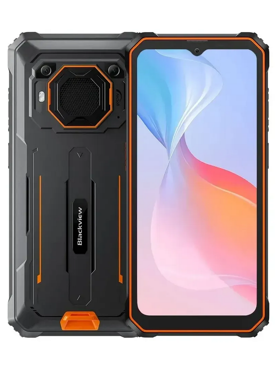 Смартфон Blackview BV6200 Plus 8/128 Гб Оранжевый 2 sim 6.56* IPS LCD, 90Hz 2G, 3G, 4G 11000 mAh