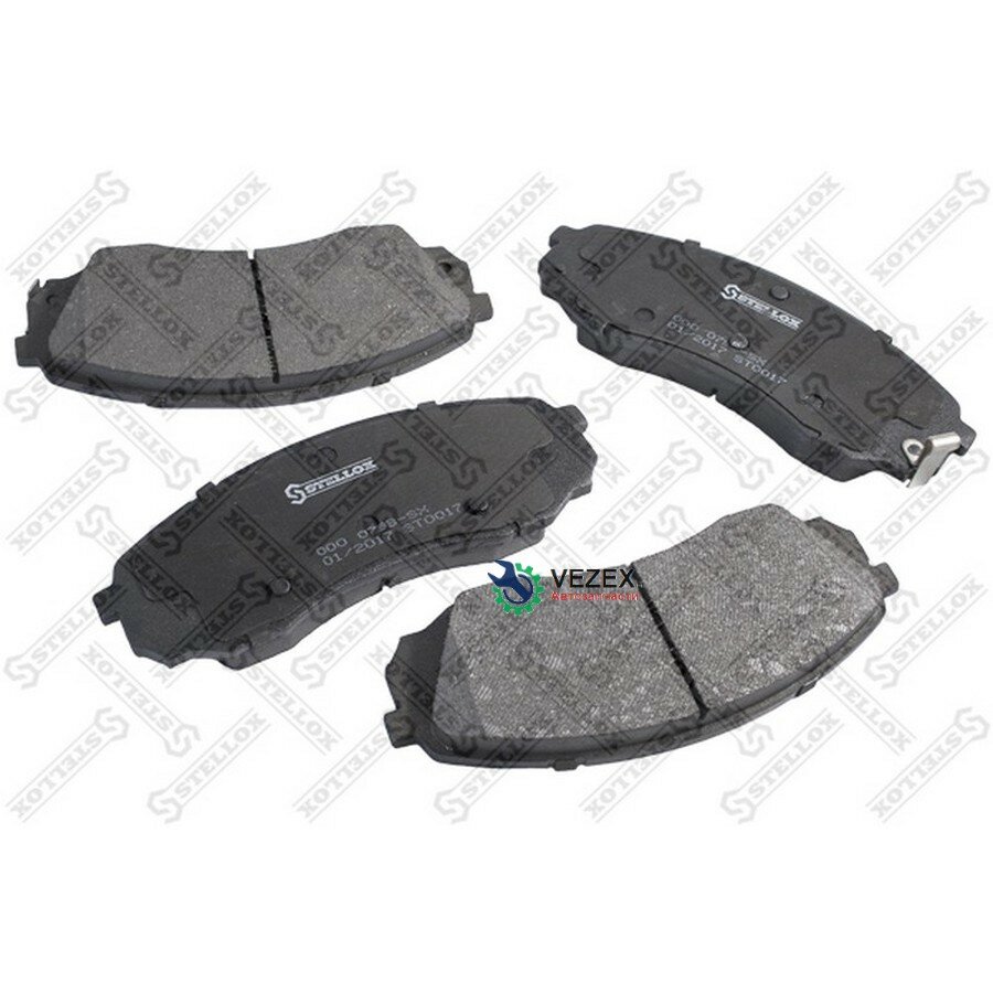 STELLOX 000079BSX колодки дисковые передние! с антискр. пласт.\Haval H9 15>, KIA Carnival 2.7i/2.9CRDi 06>